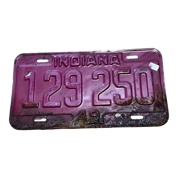 Other | Vintage Indiana 1949 Collectible License Platetag Original 129 ...